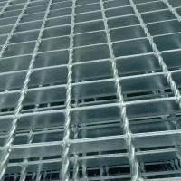 China Hot Dipped Galvanized Steel Grating 30mm Pitch 1000x1000mm Welded Flat Bar for sale