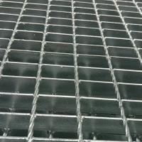 China Stainless Steel Flat Bar Welded Grating 1000x1000mm Non-Slip Floor Decking for sale