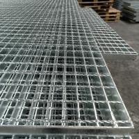 China Industrial Steel Grating 1000x1000mm 3mm Crossbar YB/T4001.1-2007 Hot Galvanized for sale