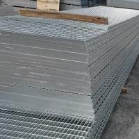 China Industrial Steel Grating 1000x1000mm 3mm Crossbar YB/T4001.1-2007 Hot Galvanized for sale