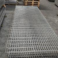 China 30mm Pitch 30mm Space Bar Grating Mesh / Flat Steel Grating Flat Bar Flooring for sale
