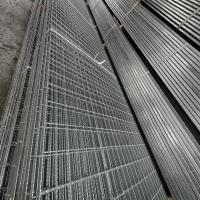 China Hot Dipped Galvanized Flat Bar Steel Grating 1000x1000mm 30mm Spacing for sale