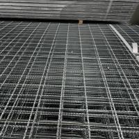 China Hot Dipped Galvanized Flat Bar Steel Grating 1000x1000mm 30mm Spacing for sale
