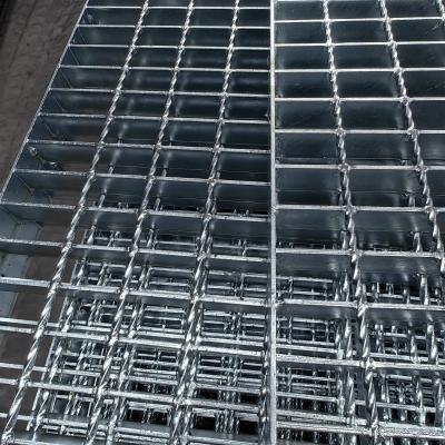 China Stainless Steel Grating 1000x1000mm 3mm Crossbar for Industrial Floor Decking for sale