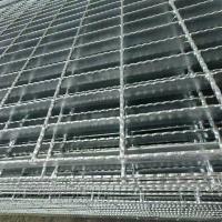 China Welded Hot Galvanized Steel Grating 30mm Pitch YB/T4001.1-2007 Flat Bar Industrial Floor Decking for sale