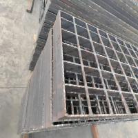 China Hot Galvanized Steel Floor Decking Non-Slip Grating Flat Bar 30mm Pitch 1000x1000mm for sale