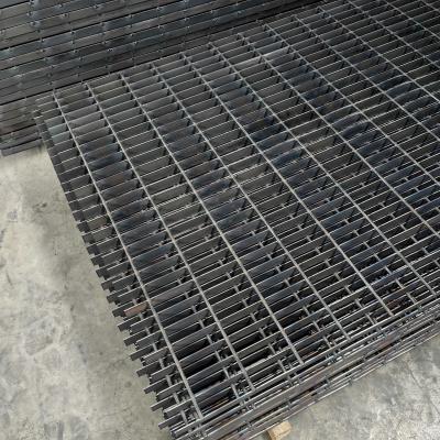 China Hot Dipped Galvanized Steel Grating 3mm Cross Bar 1000x1000mm Flat Bar for Industrial Flooring for sale