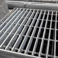 China Hot Galvanized Flat Steel Grating 30mm Bearing Bar Spacing 1000x1000mm Industrial Flooring for sale