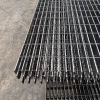 China 1000x1000mm Welded Steel Industrial Grating 30mm Bearing Bar Pitch Hot Dipped Galvanized for sale