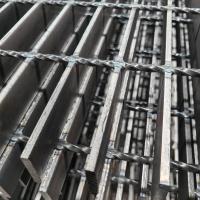 China 1000x1000mm Welded Steel Industrial Grating 30mm Bearing Bar Pitch Hot Dipped Galvanized for sale