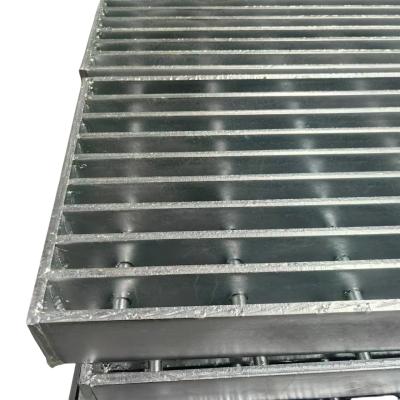 China YB/T4001.1-2007 Standard 30mm Non Slip Steel Floor Grating 1000x1000mm Bright Surface for sale