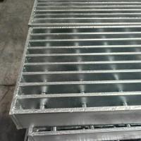 China YB/T4001.1-2007 Standard 30mm Non Slip Steel Floor Grating 1000x1000mm Bright Surface for sale