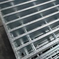 China YB/T4001.1-2007 Standard 30mm Non Slip Steel Floor Grating 1000x1000mm Bright Surface for sale
