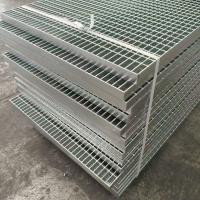 China Steel Grating Stair Treads 15W 2 Serrated Anti Slip for Patios Balconies Industrial Walkway for sale