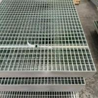 China Serrated Bar Grating 11W4 Anti Slip Steel Grating Hot Dip Galvanized 25x5mm Bearing Bar for sale