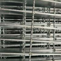 China Slip-Resistant Steel Grating 30x50mm Pitch Hot Dip Galvanized for Ramps and Inclines for sale
