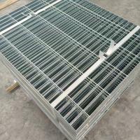 China Slip-Resistant Steel Grating 30x50mm Pitch Hot Dip Galvanized for Ramps and Inclines for sale