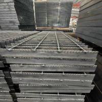 China PVDF Painted Heavy Duty Steel Grating Plate 8mm Bearing Bar 400x1200mm for sale