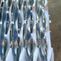 China Serrated Steel Grating 50mm 100mm Bar Spacing Welded Pressure Locked Industrial Flooring for sale
