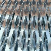China Serrated Steel Grating 50mm 100mm Bar Spacing Welded Pressure Locked Industrial Flooring for sale