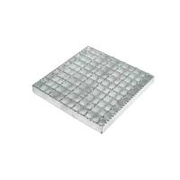 China 30x30mm Flat Bar Steel Grating Decking 3mm Cross Bar Hot Dip Galvanized Industrial Platform for sale