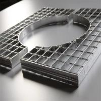 China ZHUOTE 30mm Pitch Flat Steel Grating 1000x1000mm Hot Galvanized Non-Slip Stainless Steel for sale