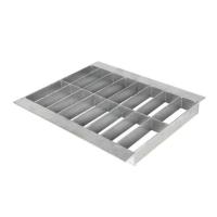 China Hot Dipped Galvanized Steel Grating 30mm Bearing Bar Pitch 1000x1000mm for sale