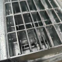 China 30mm Crossbar Spacing Hot Galvanized Flat Bar Industrial Steel Grating 1000x1000mm for sale