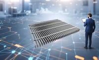 China Welded Steel Grating 1000x1000mm Hot Dip Galvanized Industrial Floor Decking 30mm Bearing Bar Spacing for sale
