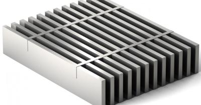 China 30mm Heavy Duty Anti-Skid Hot Dip Galvanized T Bar Industrial Steel Grating 1000x1000mm for sale
