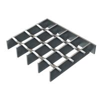 China 30mm Heavy Duty Anti-Skid Hot Dip Galvanized T Bar Industrial Steel Grating 1000x1000mm for sale