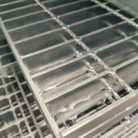 China High Stiffness Large Gap Drainage Mine Steel Grating Plate 25x5mm Bearing Bar Hot Dipped Galvanized for sale