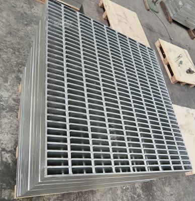 China Industrial Steel Grating 30mm Bearing Bar Pitch Machine Pressure Welding 1000x1000mm for sale