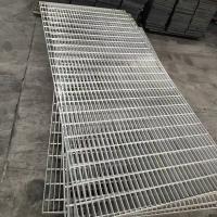 China Hot Dipped Galvanized Steel Grating 30mm Pitch Industrial Platform 1000x1000mm for sale