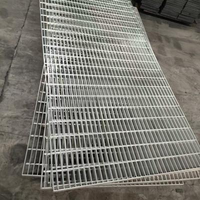 China Stainless Steel Flat Bar Grating 1000x1000mm 3mm Cross Bar Industrial Floor Grating for sale