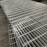 China Hot Galvanized Steel Grating 30mm Bearing Bar Spacing 3mm Cross Bar Anti Rust Industrial Flooring for sale