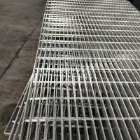 China Hot Galvanized Steel Grating 30mm Bearing Bar Spacing 3mm Cross Bar Anti Rust Industrial Flooring for sale