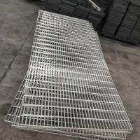 China Hot Galvanized Steel Grating 30mm Bearing Bar Spacing 3mm Cross Bar Anti Rust Industrial Flooring for sale