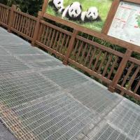 China Welded Flat Bar Steel Grating 30mm Bearing Bar Spacing 1000x1000mm Hot Dip Galvanized for sale