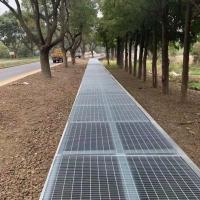 China Welded Flat Bar Steel Grating 30mm Bearing Bar Spacing 1000x1000mm Hot Dip Galvanized for sale