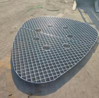 China Stainless Steel Flat Bar Grating 1000x1000mm 30mm Pitch Welded Industrial Floor Decking for sale