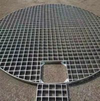 China Stainless Steel Flat Bar Grating 1000x1000mm 30mm Pitch Welded Industrial Floor Decking for sale