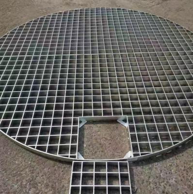 China Stainless Steel Flat Bar Grating 1000x1000mm 30mm Pitch Welded Industrial Floor Decking for sale