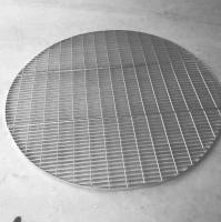 China Stainless Steel Flat Bar Grating 1000x1000mm 30mm Pitch Welded Industrial Floor Decking for sale