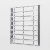 China Machine Pressure Welded Stainless Steel Grating 1000x1000mm Slip Resistant Flooring for sale