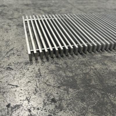 China Polished Stainless Steel Grating Plate 30mm Earing Bar Pitch 32x5mm Load Bar Industrial for sale
