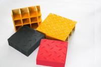 China Customizable Fiberglass Grating Panels Molded 1000m2 Technique for sale