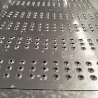 China Perforated Metal Plate 10x10mm Hexagonal Hole Pattern ISO9001 1960x500x140mm for sale