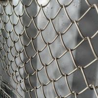 China Silver Chain Link Fence Adjustable Height Powder Coated Coating for sale