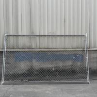 China Silver Chain Link Fence Adjustable Height Powder Coated Coating for sale